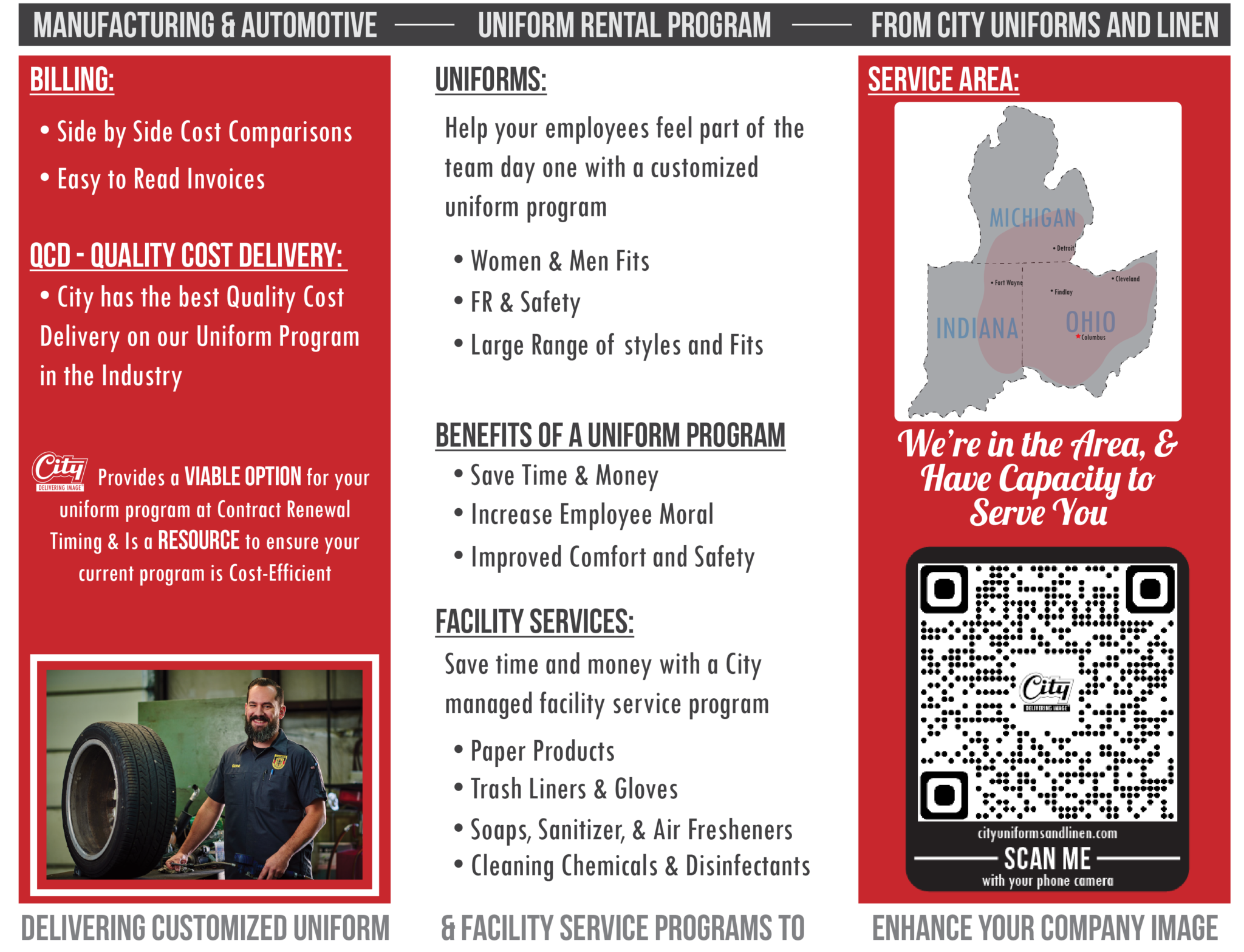 Manufacturing and Automotive Uniform Rental Programs - City Uniform